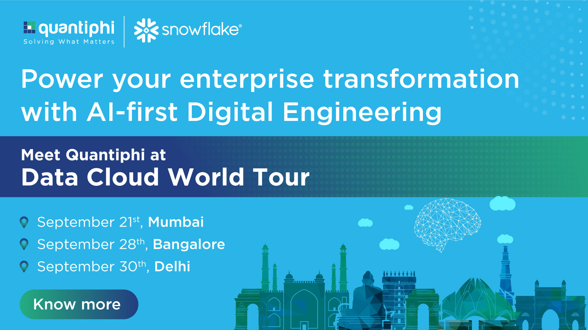 Quantiphi at Data Cloud World Tour: Experience AI-first Digital Engineering